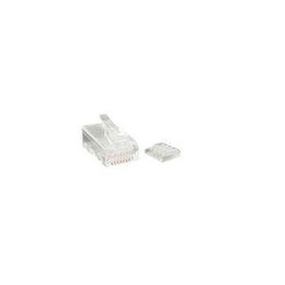 StarTech.com Modularer Steckverbinder mit Litzen, 50 St&uuml;ck Cat.6 RJ45 transparent - CRJ45C6STR50