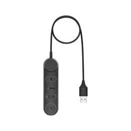 Jabra Engage 50 II Link, USB C/A, UC, Headset schwarz, Steuereinheit