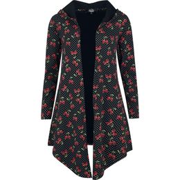 Rock Rebel by EMP Cardigan with Skull Cherries Alloverprint Cardigan schwarz in L Q125-533289 M512668