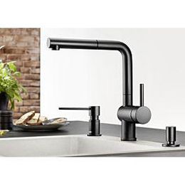 Blanco Linus-S Küchenarmatur 525807 ausziehbar, Sonderfarbe schwarz matt