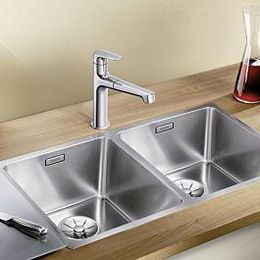 Blanco Andano 340/340-if Spüle 522981 74,5x40cm, Edelstahl Seidenglanz, IF-Flachrand