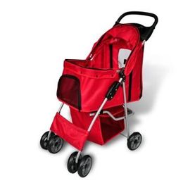 vidaXL Hundetransporter 37x80x99 (B x T x H) rot