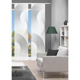 Schiebegardine Vision "BEXON" Gr. 1, grau, B:60cm H:260cm, Polyester, Gardinen, SET,SCHIEBEVORHANG,BAMBUS,DIGITALDRUCK