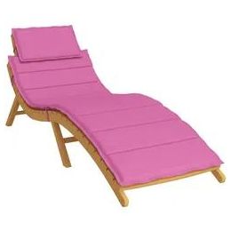 vidaXL Sonnenliegen-Auflage Rosa Oxford-Gewebe