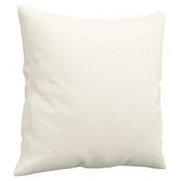 vidaXL Zierkissen 2 Stk. Creme 40x40 cm Kunstleder