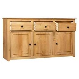 vidaXL Sideboard 135 x 40 x 80 cm Massivholz Panama-Kiefer