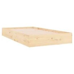 vidaXL Massivholzbett 100x200 cm