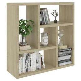vidaXL Wandregal Sonoma-Eiche 45,1x16x45,1 cm Holzwerkstoff