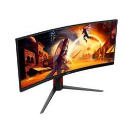 AOC CU34G4, Gaming-Monitor 86.4 cm (34 Zoll), schwarz (matt), WQHD, Fast-VA, Curved, Adaptive-Sync, AMD FreeSync Premium, 180Hz Panel