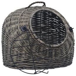vidaXL Katzentransporter Grau 45 cm, 45 cm, 60 cm