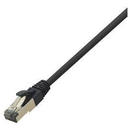 LogiLink CQ8063S RJ45 Netzwerkkabel, Patchkabel CAT 8.1 S/FTP 3.00 m Schwarz Halogenfrei 1 St.