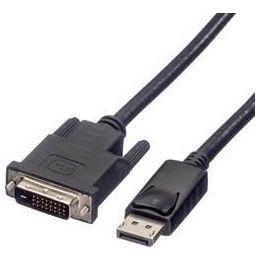 ROLINE DisplayPort Kabel DP ST - DVI ST, LSOH, schwarz, 2 m