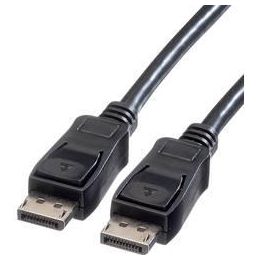 VALUE DisplayPort Kabel, DP ST - ST, schwarz, 7,5 m