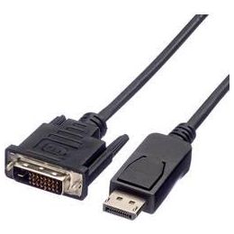 VALUE DisplayPort Kabel DP ST - DVI (24+1) ST, LSOH, schwarz, 3 m