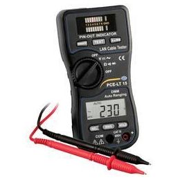 PCE Instruments Digitalmultimeter & LAN-Tester Kombiger&auml;t PCE-LT 15 CAT III 600 V Durchgangstest 400 Ω Widerstand 4 MΩ