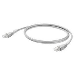 Weidm&uuml;ller 2661950020 RJ45 Netzwerkkabel, Patchkabel CAT 6a S/FTP 0.20 m Grau 1 St.