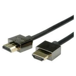 ROLINE Notebook HDMI High Speed Kabel mit Ethernet, schwarz, 2 m