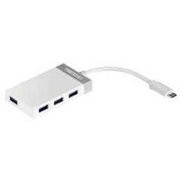 TrendNet TUC-H4E USB-Hub 4 Port USB-A USB 3.2 Gen1 5 GBit/s mit USB-C&reg; Stecker Grau TUC-H4E