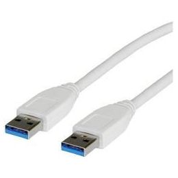 VALUE USB 3.2 Gen 1 Kabel, Typ A-A, wei&szlig;, 3 m