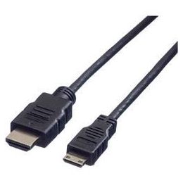 VALUE HDMI High Speed Kabel mit Ethernet, HDMI ST - Mini HDMI ST, 2 m