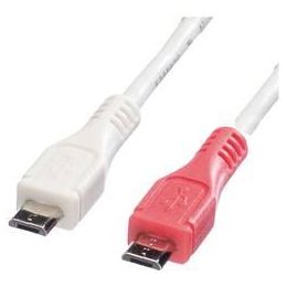 VALUE USB 2.0 Ladekabel, Micro B - Micro B, ST/ST, 0,3m