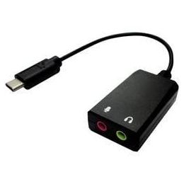 VALUE Adapter USB Typ C - 2x 3,5mm Audio, ST/BU, 0,13 m