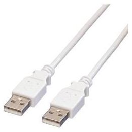 VALUE USB 2.0 Kabel, Typ A-A, wei&szlig;, 1,8 m