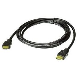 ATEN 2L-7D01H High Speed True 4K HDMI Kabel mit Ethernet, schwarz, 1 m
