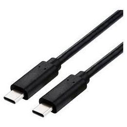 VALUE USB4 Gen3x2 Kabel, C&ndash;C, ST/ST, 8K UHD-2, 40Gbit/s, 100W, schwarz, 1 m