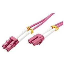 VALUE LWL-Kabel 50/125&micro;m OM4, LC/LC, violett, 7 m