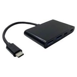 VALUE USB 3.2 Gen 2 Hub, 4fach (2x A+ 2x C), Typ C Anschlusskabel
