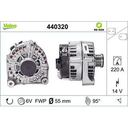 Valeo Generator REMANUFACTURED PREMIUM 14V 220A für BMW 8509024 12318507625 12318579420 444729