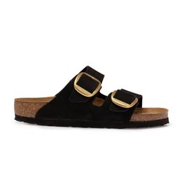 Birkenstock Arizona Big Buckle Damen Nubukleder Sandalen in Schwarz – 5.5 UK - 39 EU - 8/8.5 US / Black