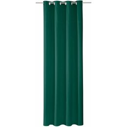 Vorhang Tom Tailor HOME "Dove", grün (flaschengrün), B:140cm H:245cm, Baumwolle, Gardinen, blickdicht
