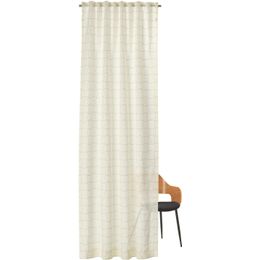 Schöner Wohnen Kollektion Vorhang "Cottage" Gr. 1, weiß, B:125cm H:250cm, Chenille, Leinen, Polyacryl, Polyester, Viskose, SCHÖNER WOHNEN-KOLLEKTION, Gardinen