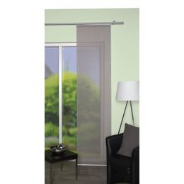 Schiebegardine Home Wohnideen "ERGIN" Gr. 1, grau (stein), B:60cm H:245cm, Polyester, Gardinen, HxB: 245x60, Schiebevorhang Bambusoptik versteift