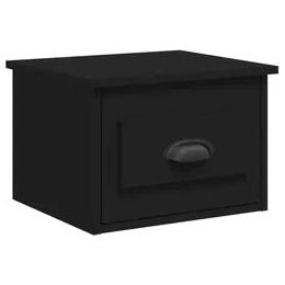 vidaXL Wand-Nachttisch Schwarz 41,5x36x28 cm