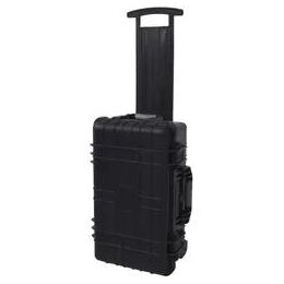 DELUKE® Universalkoffer mit Schaumstoffeinlage - mit Rollen Transportkoffer mit Schaumstoff Outdoor-Fotokoffer Kamerakoffer für Messgeräte, 56x35x23cm
