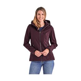 Killtec Softshelljacke &raquo;Damen Softshelljacke&laquo; Wasserabweisende, winddichte Softshelljacke mit abnehmbarer Kapuze brombeer 42 42 Damen...