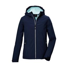 Killtec Softshelljacke »KOW 349 GRLS SFTSHLL JCKT« Wasserdichte Mädchen-Softshelljacke mit Kapuze, atmungsaktiv, warm navy 128 128 Mädchen...