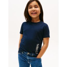 Tommy Hilfiger T-Shirt »GRAPHIC T-SHIRT«, für Kinder bis 16 Jahre, Schriftzug Dark Night Navy 7 (122) 7 (122) T-Shirt von Tommy Hilfiger für Jungen