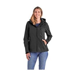 Killtec Softshelljacke &raquo;Damen Softshelljacke&laquo; Wasserabweisende, winddichte Softshelljacke mit abnehmbarer Kapuze schwarz 40 40 Damen Softshelljacke...