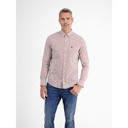 Lerros Damen Lerros Langarmhemd &raquo;Lerros Langarmhemd, modisch-minimal bedruckt&laquo; rot S, Normalgr&ouml;&szlig;en