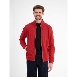 Lerros Sweatjacke &raquo;Unifarbene Sweatjacke f&uuml;r Herren&laquo; URBAN RED XL XL Normale Passform