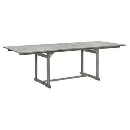 vidaXL Garten-Esstisch (160-240)x100x75 cm Massivholz Akazie