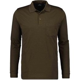 Ragman Poloshirt Dunkles Khaki-803 L L Baumwollmischung
