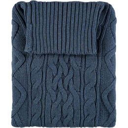 Ragman Rollkragenpullover Blau-Melange-782 54 54 Pullover