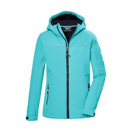 Killtec Softshelljacke »KOS 145 GRLS SFTSHLL JCKT« Wind- und wasserabweisende Mädchenjacke, atmungsaktiver Mesh-Einsatz aquablau 140 140 Kids...