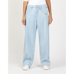 Gang Weite Jeans &raquo;Jeans Boyfriend 94FANNY&laquo; denim blau 28 - Normalgr&ouml;&szlig;en Normalgr&ouml;&szlig;en 28 Loose Fit Jeans mit tiefem Schritt und &uuml;berlanger Beinl&auml;nge