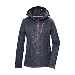 Killtec Softshelljacke &raquo;KOS 122 WMN SFTSHLL JCKT FLORAL&laquo; Softshelljacke: Wind- und wasserdicht, atmungsaktiv, Kapuze abzippbar nachtblau 46 46...